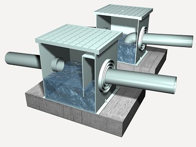 Arquetas sifónicas de saneamiento